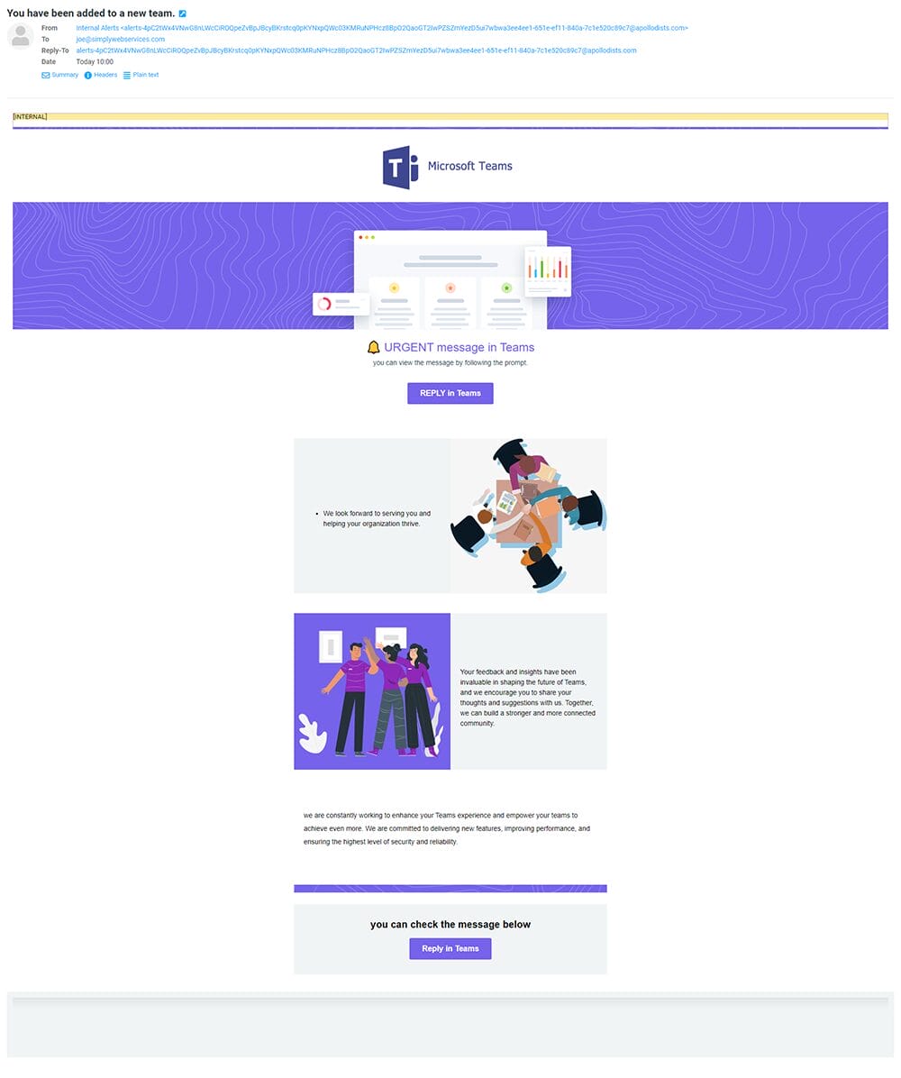 Phishing Team | Simply Web Services, LLC